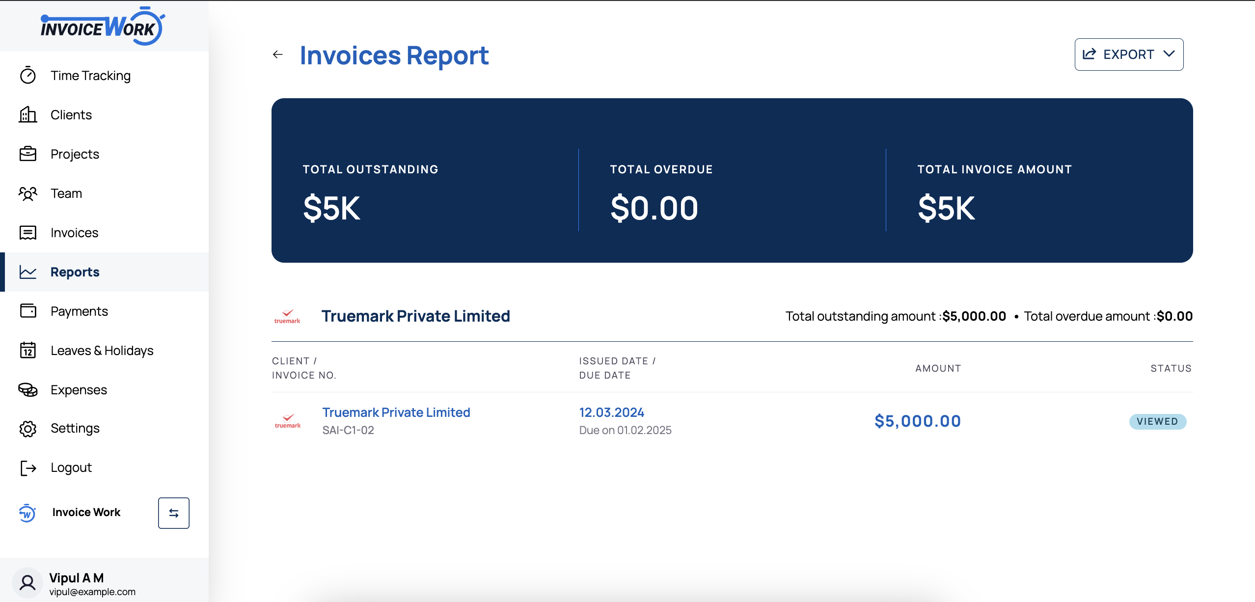 Invoice Work | Time tracking and invoicing